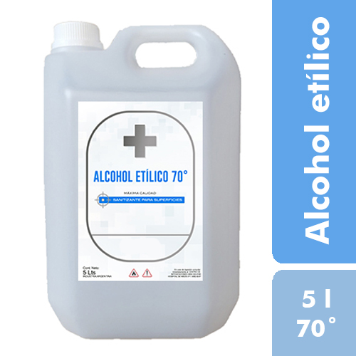 ALCOHOL ETÍLICO 70° X 5L
