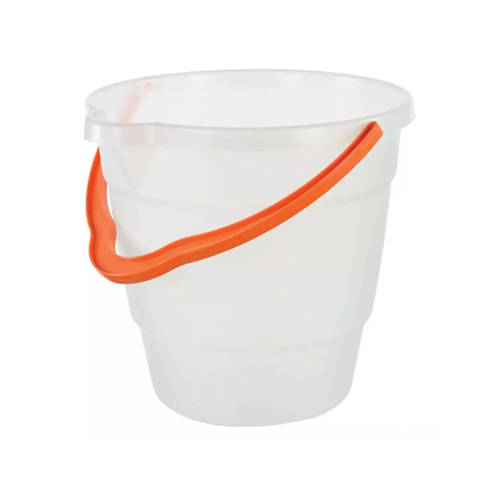 BALDE PLASTICO 10 L TRASLUCIDO MATERIAL VIRGEN MAKE